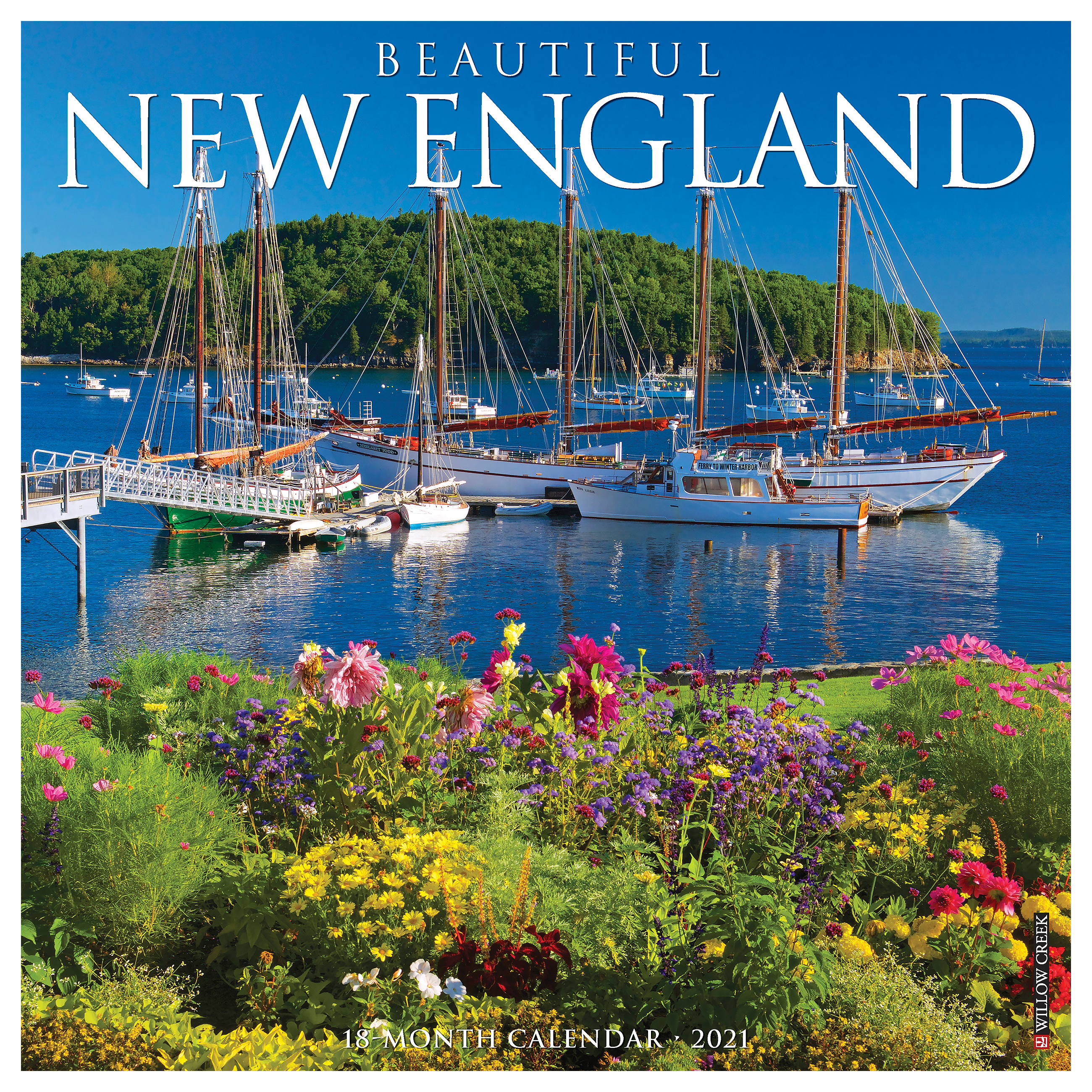 Willow Creek 2021 Beautiful New England 18-Month Wall Calendar | Bass ...